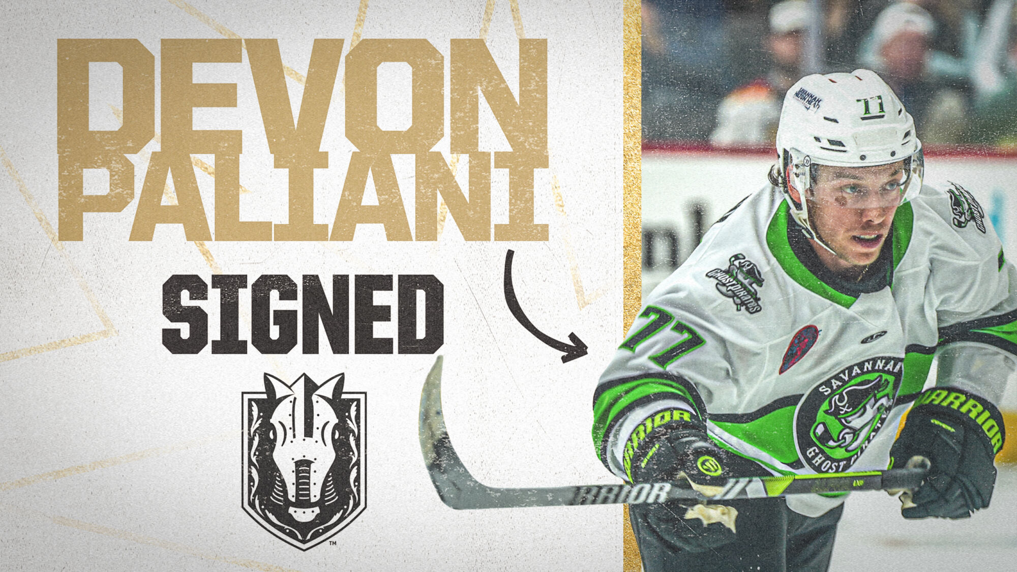 SILVER KNIGHTS SIGN FORWARD DEVON PALIANI - Henderson Silver Knights